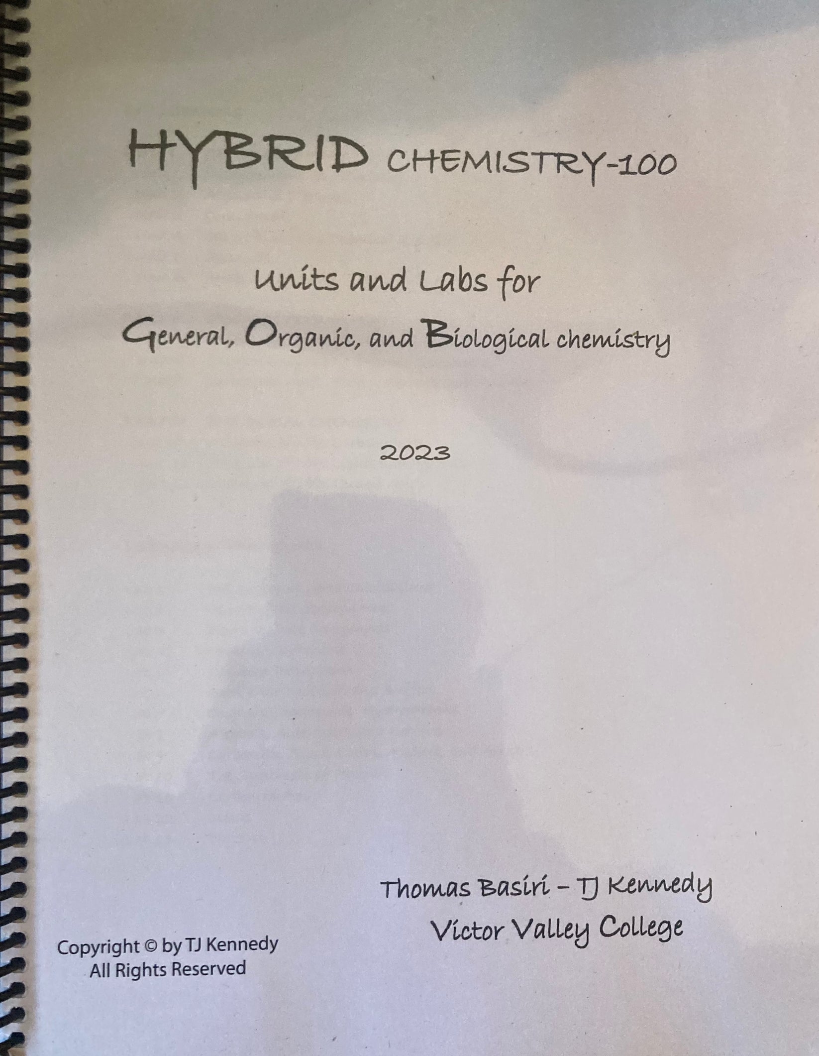Hybrid Chemistry Units and Labs for General, Organic, and Biological C ...